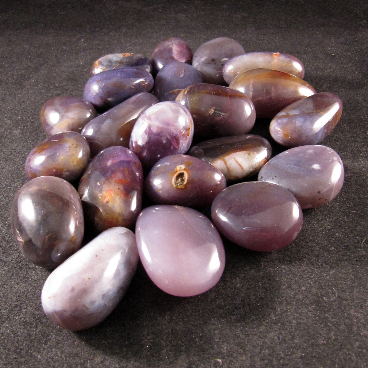 Violet Flame Agate Pebble MDSG033 - Enter the Earth, Inc