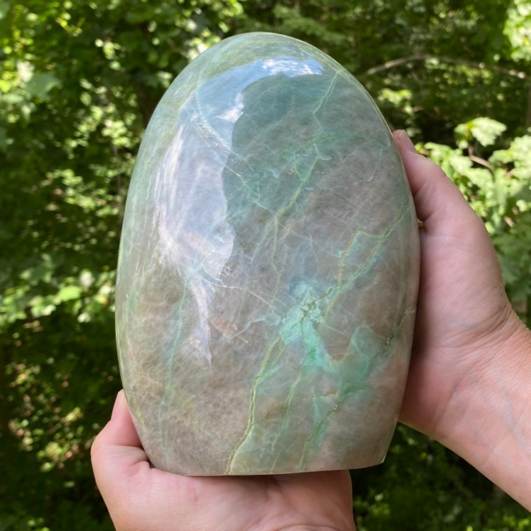 Garnierite "Green Moonstone" Freeform at Enter the Earth