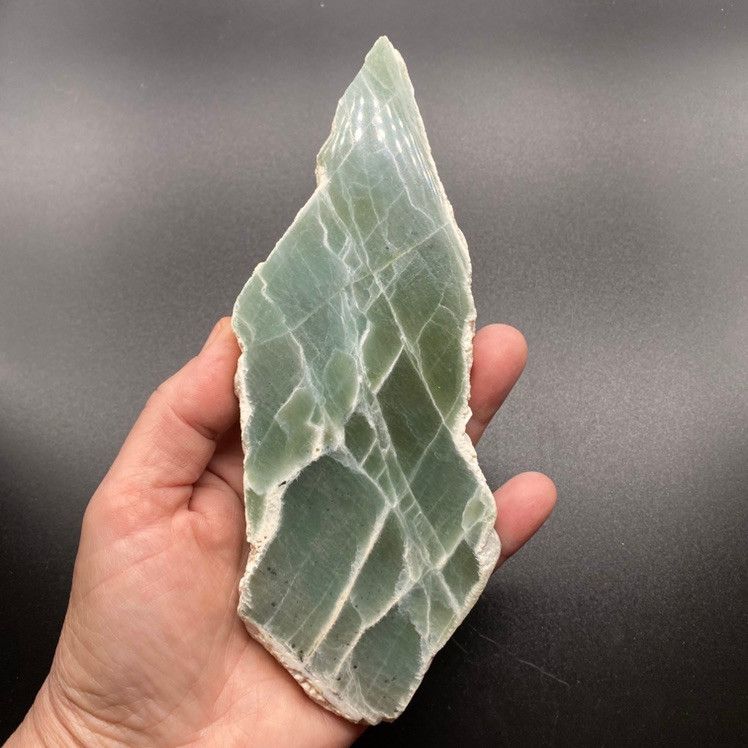 Garnierite "Green Moonstone" Slab at Enter the Earth