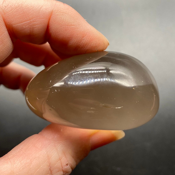 Smoky Girasol Quartz Palmstone at Enter the Earth