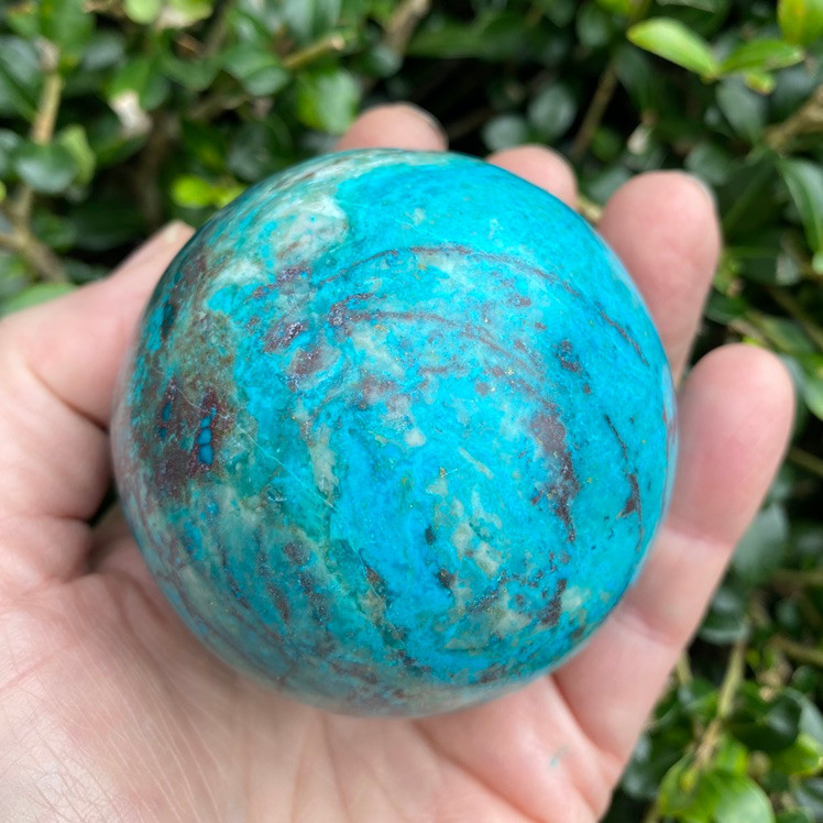 Chrysocolla Sphere from Peru at Enter the Earth