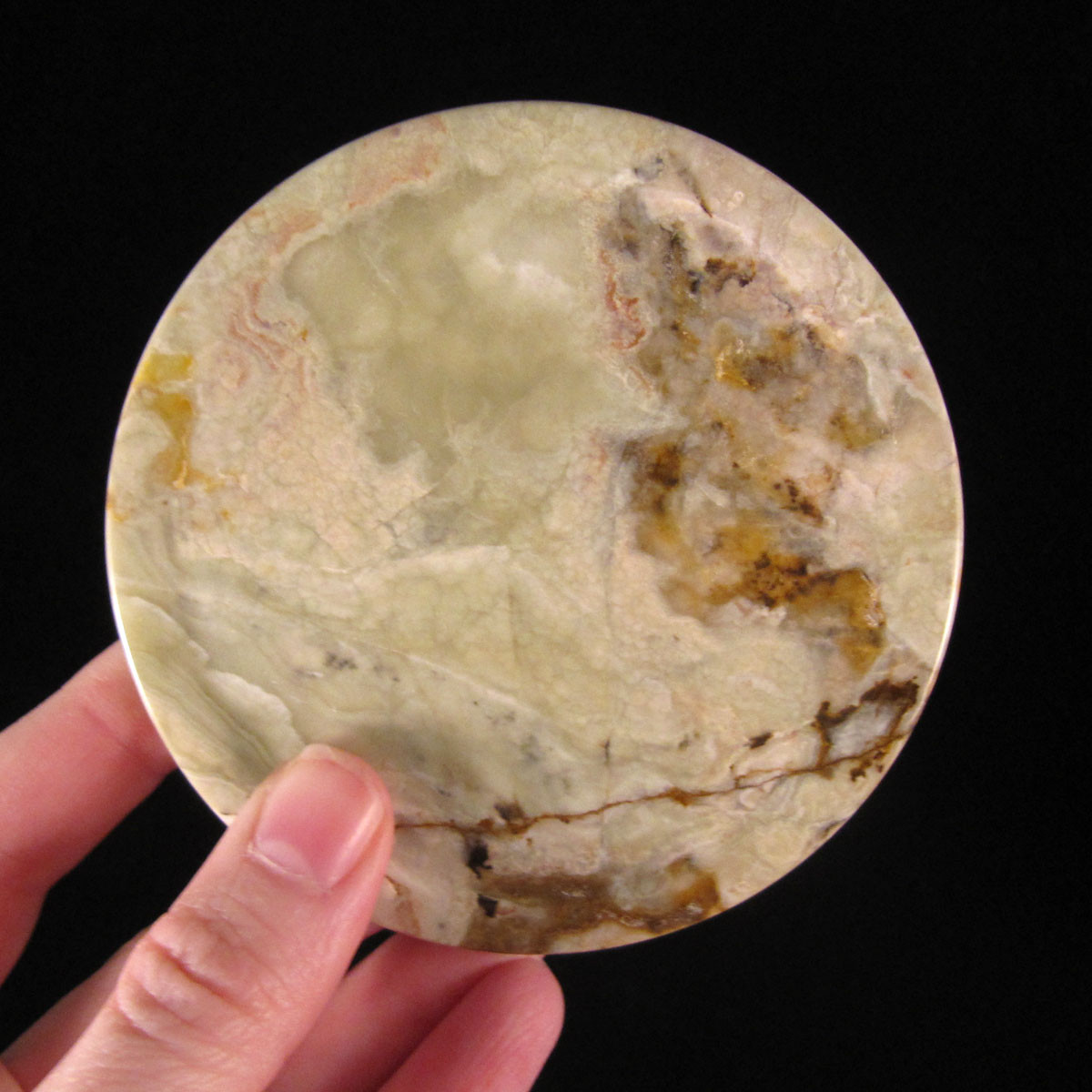 Banded Onyx Coasters, Set of 6 - GCOA013 - Enter the Earth, Inc