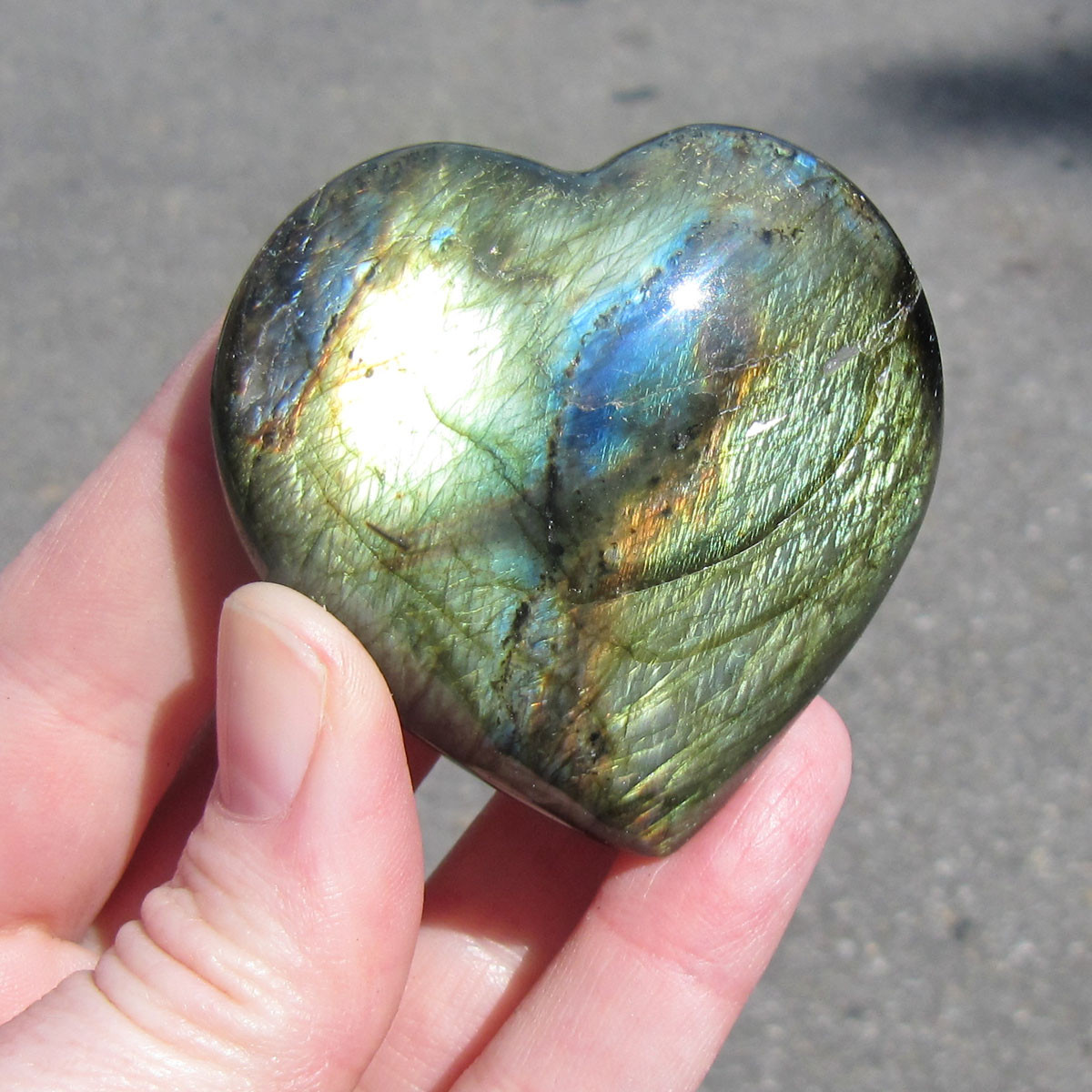 Labradorite Heart - GLABH011 - Enter the Earth, Inc