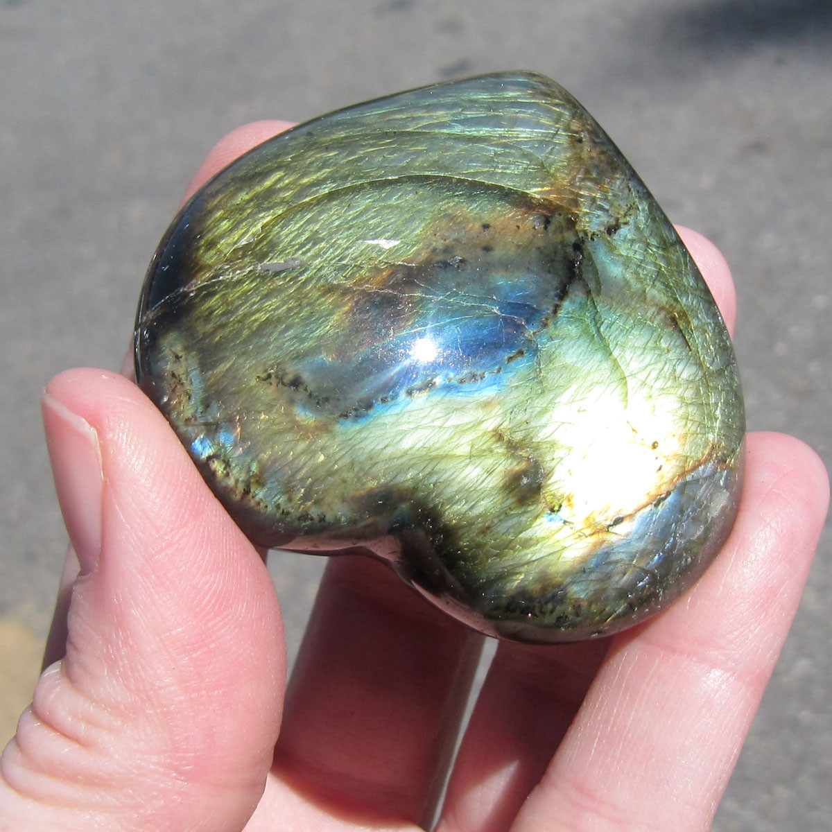 Labradorite Heart - GLABH011 - Enter the Earth, Inc