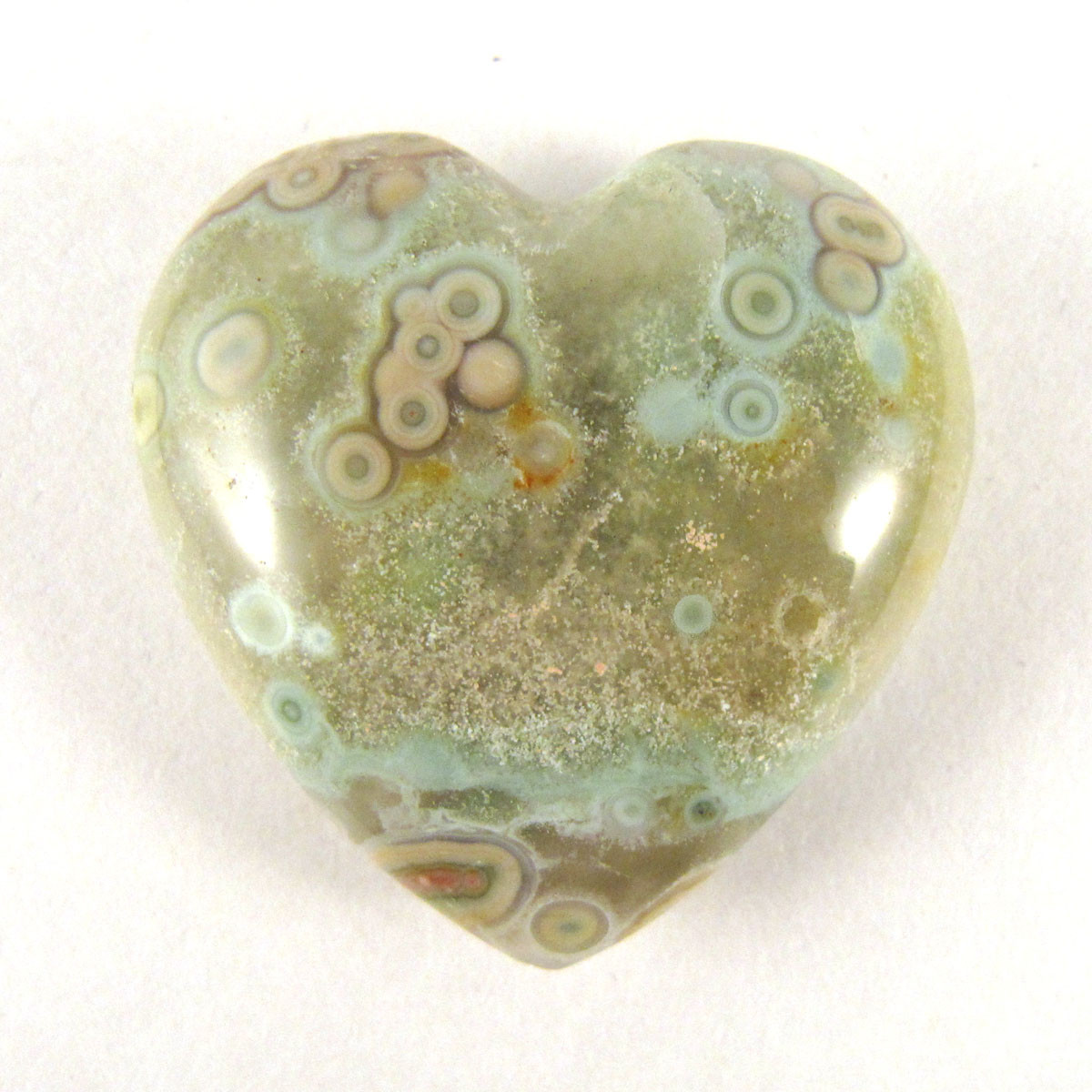 Ocean Jasper Heart from Madagascar