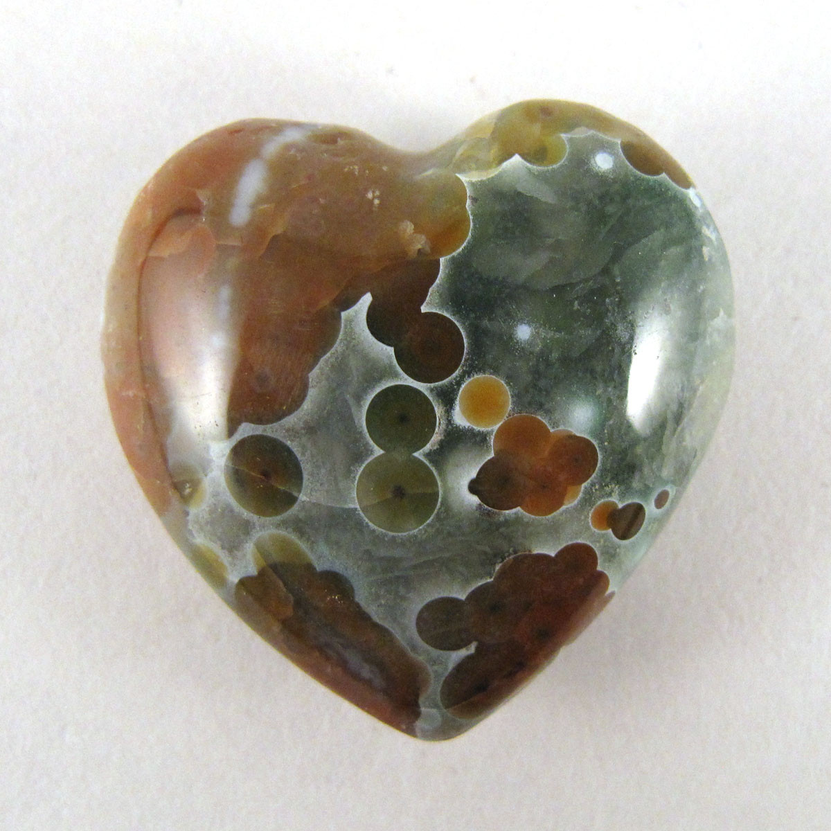 Ocean Jasper Heart from Madagascar
