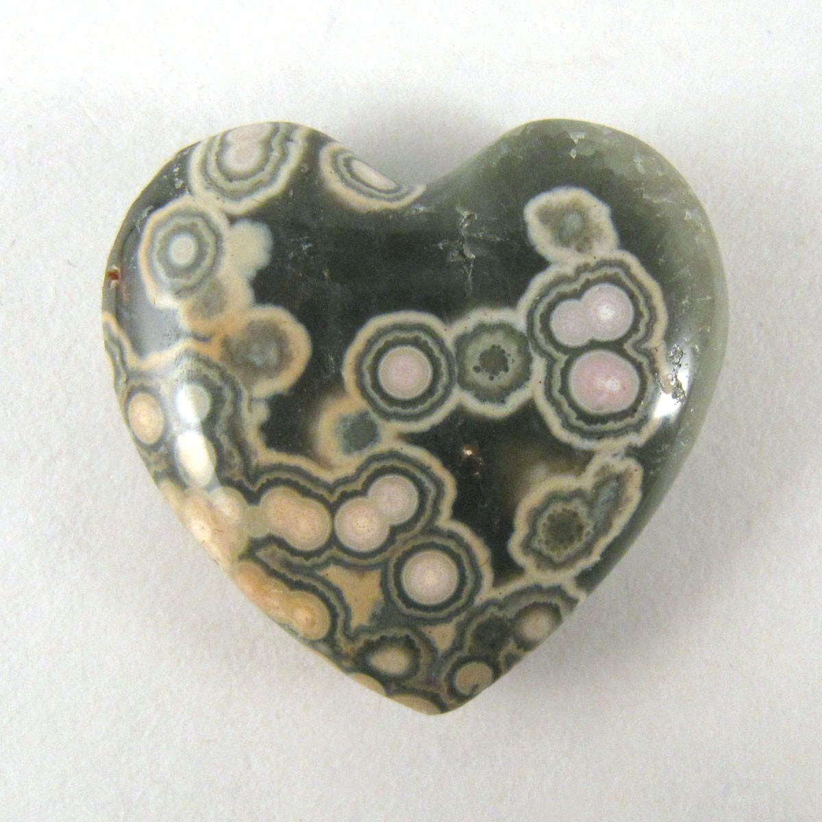 Ocean Jasper Heart from Madagascar