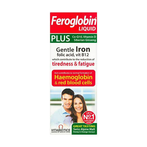 VITABIOTICS FEROGLOBIN PLUS LIQUID 200ML - Pestle & Mortar Pharmacy