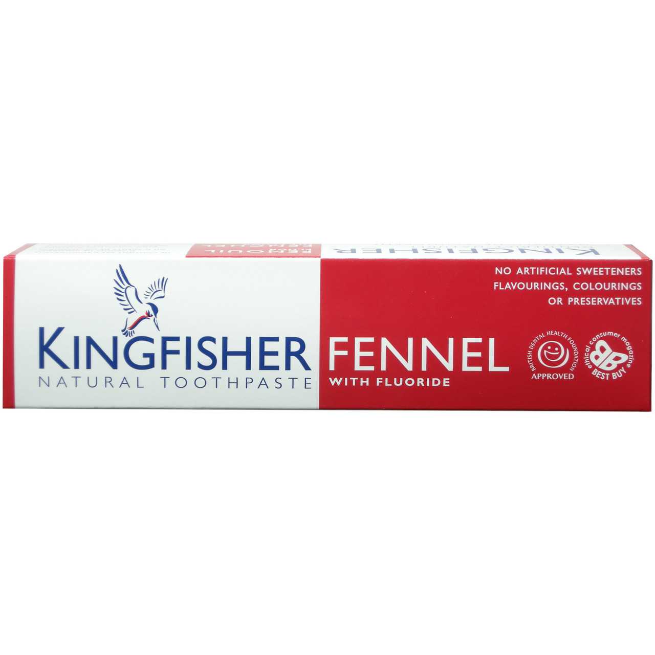 KINGFISHER TOOTHPASTE FENNEL FLUORIDE 100ML - Pestle & Mortar Pharmacy