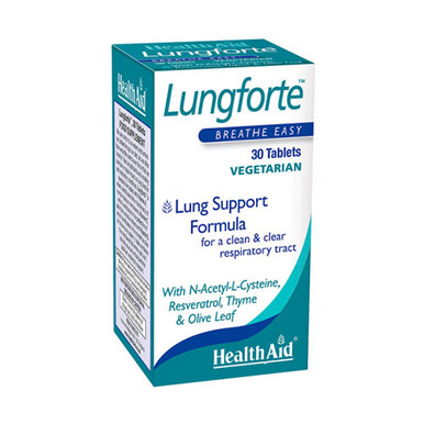 HEALTHAID LUNGFORTE TABLETS 30 - Pestle & Mortar Pharmacy