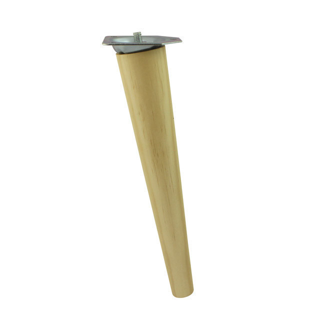 Raw Pine Table Leg Slim Tapered 600mm Height - Urban Hardware