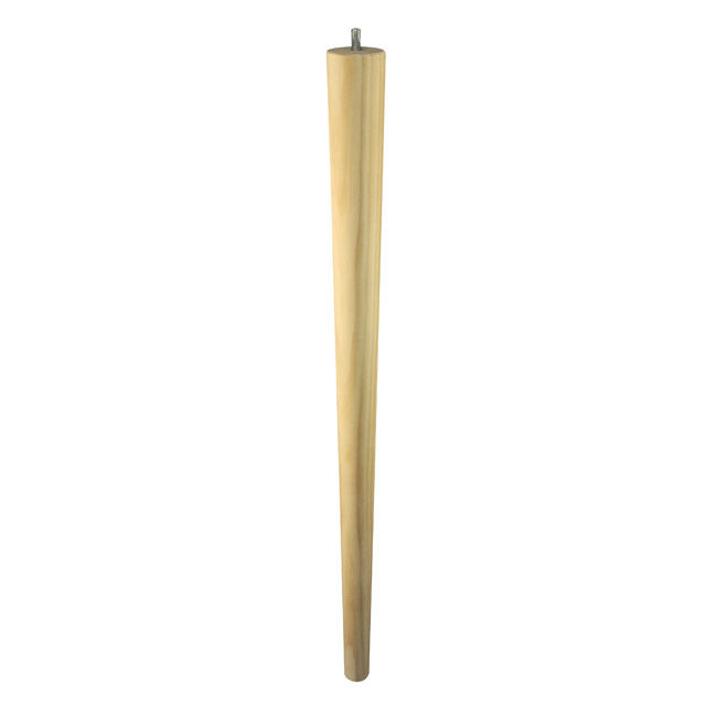 Raw Pine Table Leg Slim Tapered 600mm Height - Urban Hardware