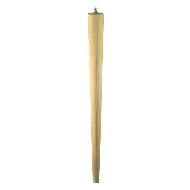 Raw Pine Table Leg Tapered 600mm Height - Urban Hardware
