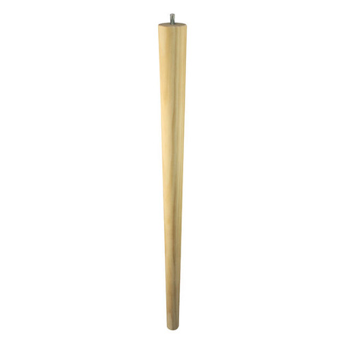 Raw Pine Table Leg Slim Tapered 600mm Height - Urban Hardware
