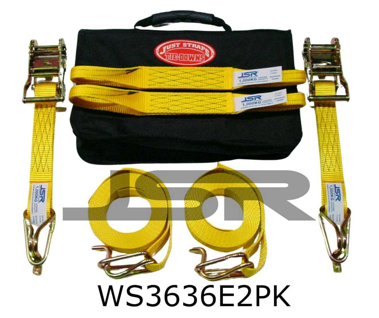 JSR® UTV/SSV Wheel Restraint Strap 2 pack 3.6 metre - JustStraps2go