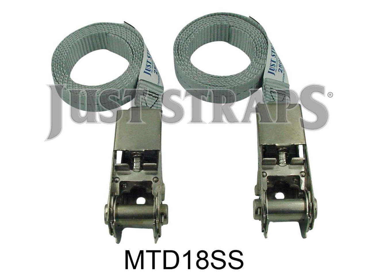 Just Straps® Stainless Steel L/Duty Endless Ratchet 1.5metre Pair ...