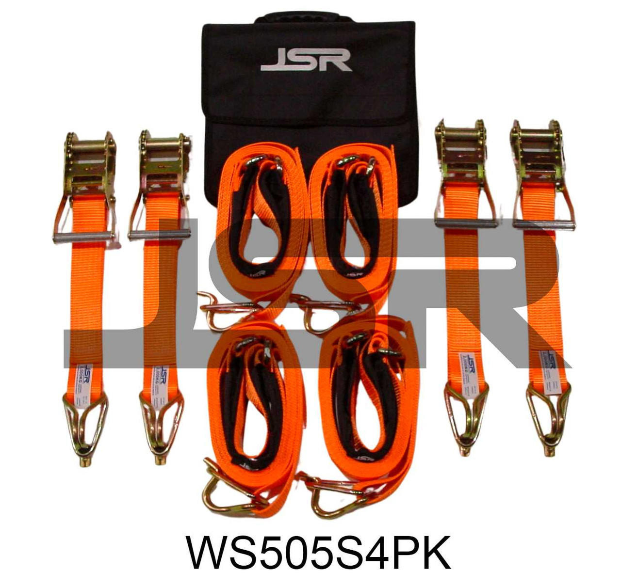 JSR® Car Transport Wheel Strap 4 pack 5 metre - JustStraps2go