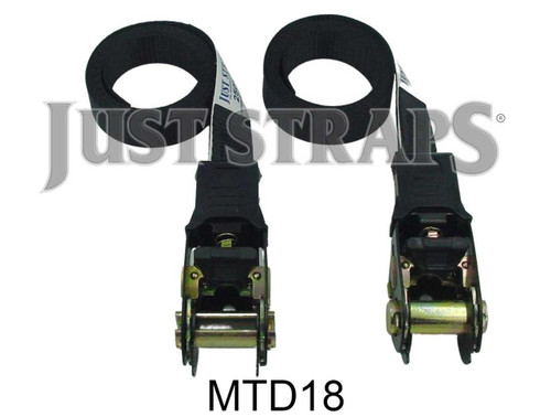 Just Straps® Light Duty Ratchet Endless 1.5metre Pair - JustStraps2go
