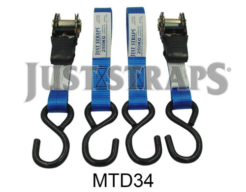 Just Straps® Transom Light Duty Ratchet Hook to Hook 1.5metre pair ...