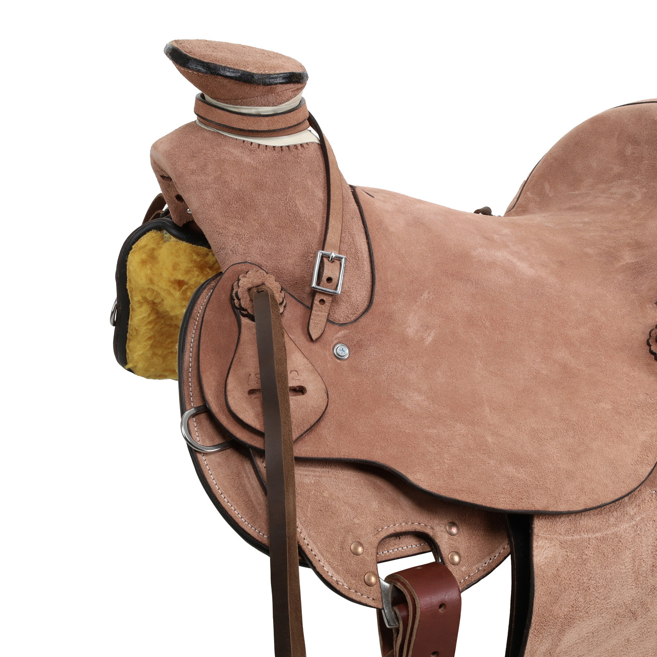 Ranchman Roughout Wade Roper Style Saddle - 16 Inch - Lazy Oak Equine