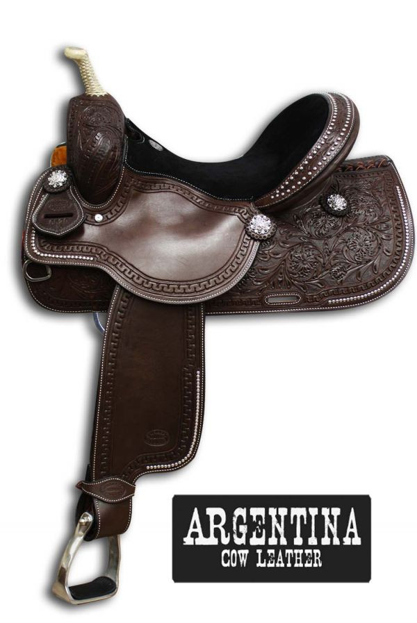 15.5" RB Auto Adjust Flex Tree Saddle Medium Tan or Dark Oil - Lazy Oak ...
