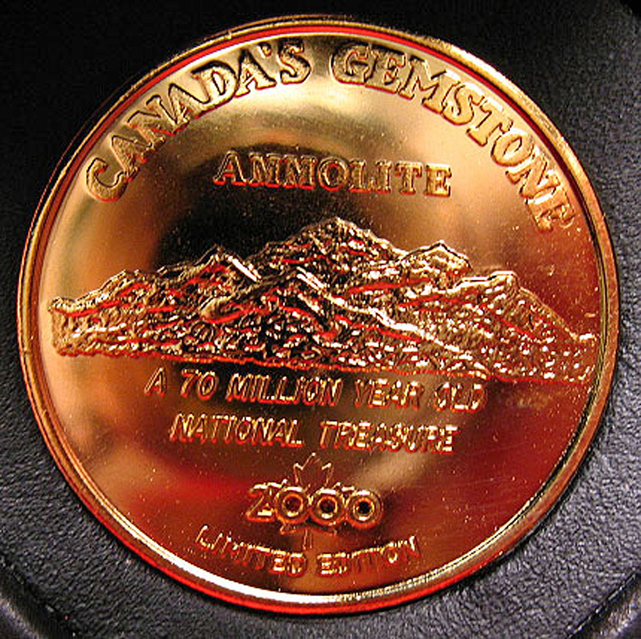 Korite Limited Edition Commemorative Ammolite Medallions 1KCAM