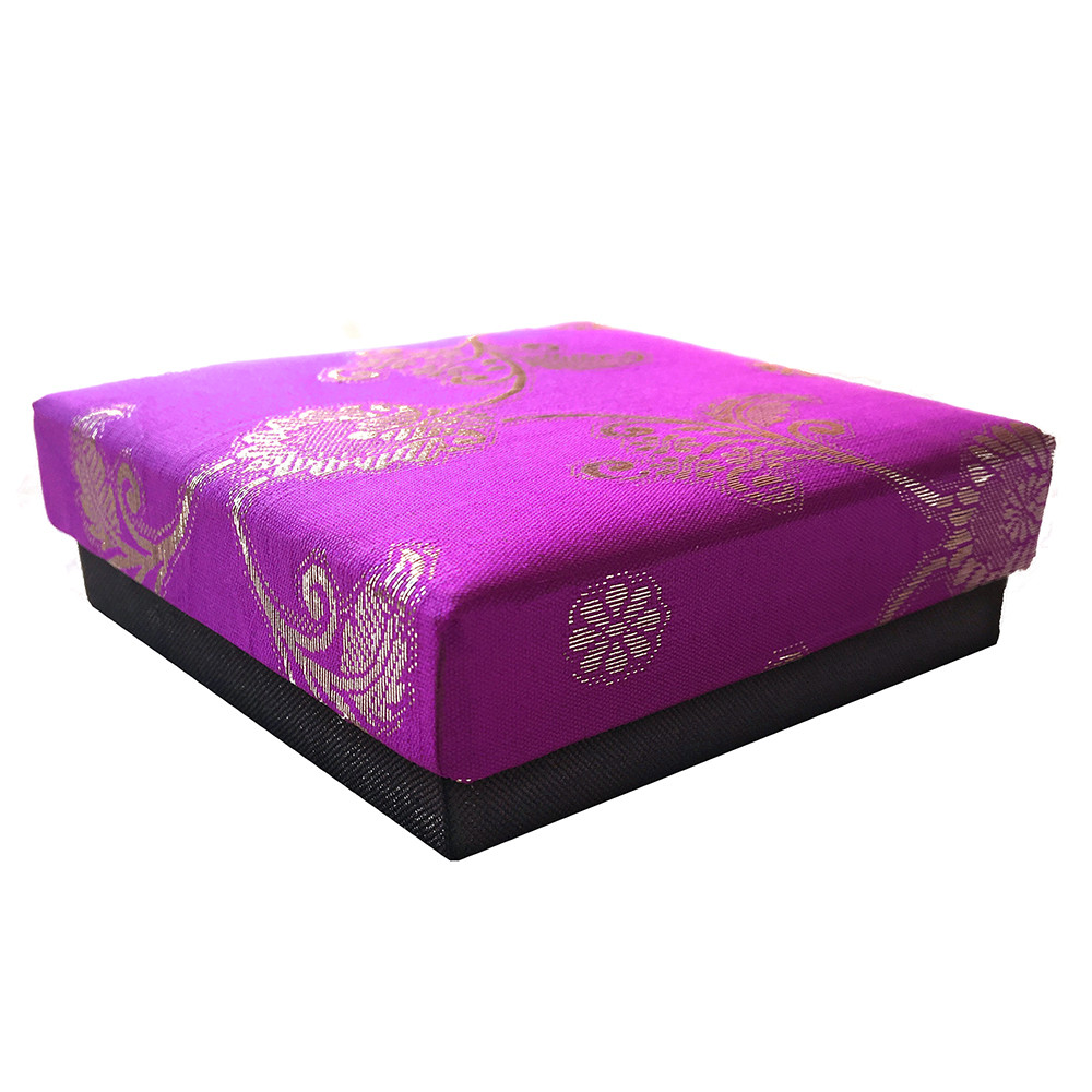 Purple Gift Box with Padded Lid - Fair Trade | Present Company