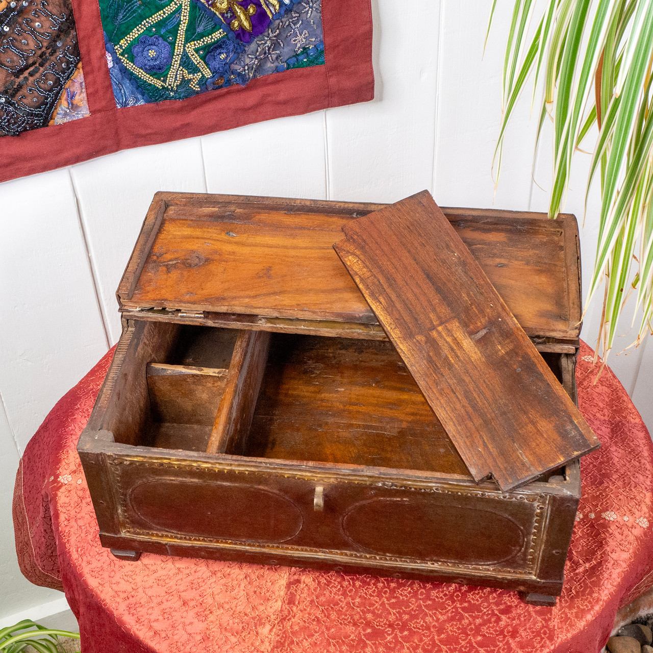 Old Indian Metal Trim Box - Fair Trade | Present Company