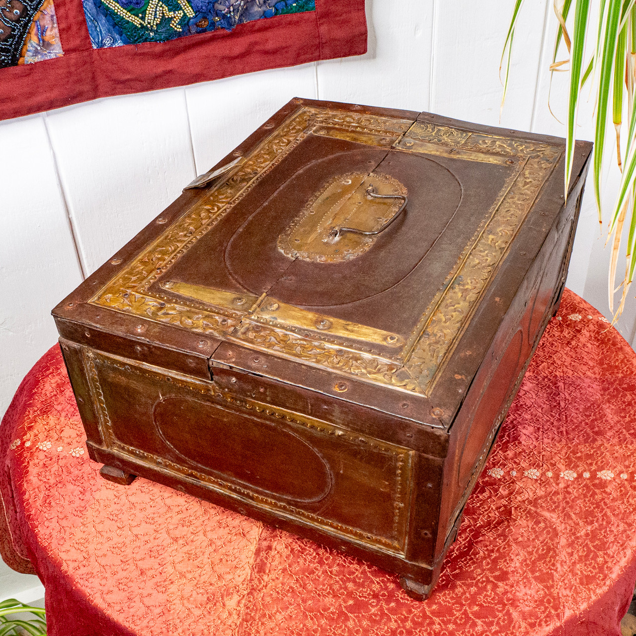 Old Indian Metal Trim Box - Fair Trade | Present Company