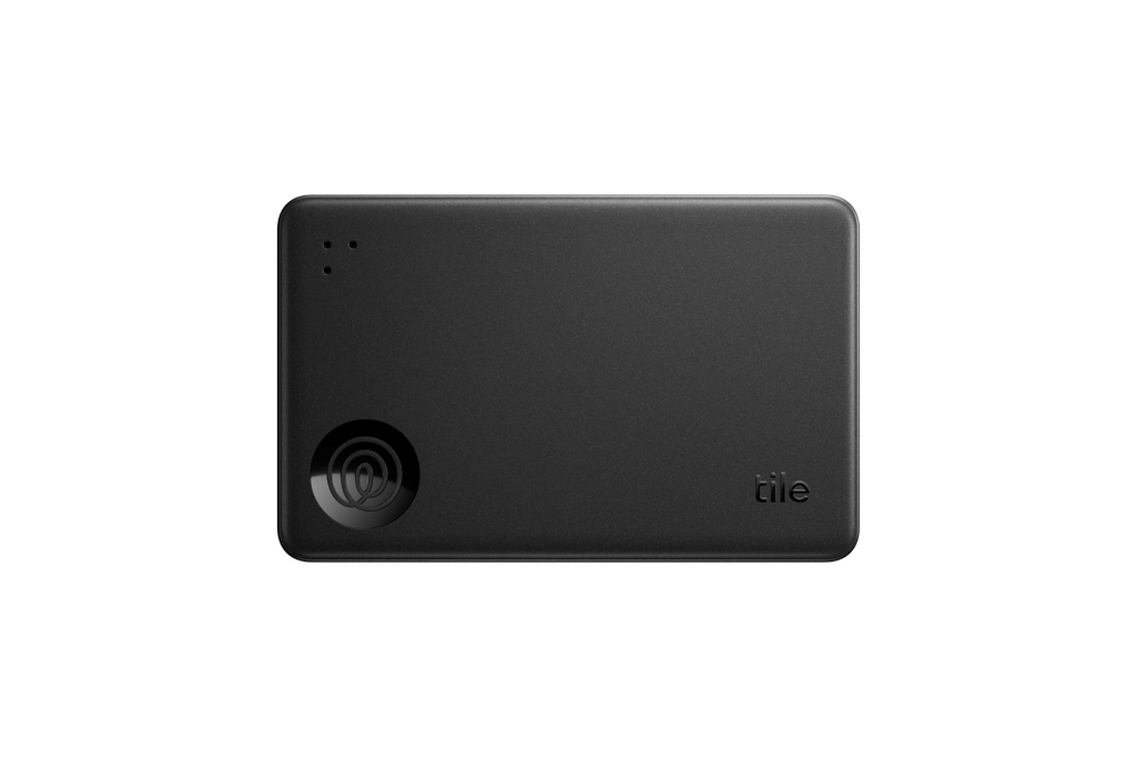 A front-facing image of the Tile Slim Black