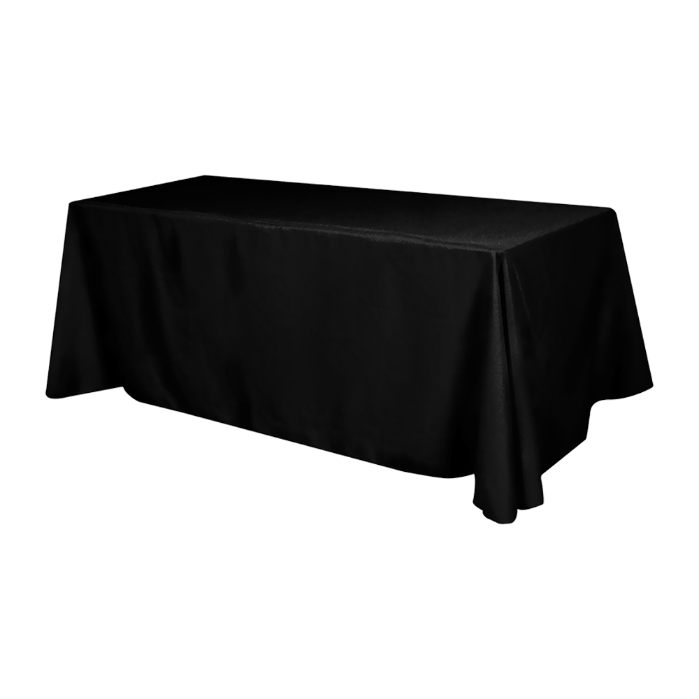 Flat 4-sided Table Cover - fits 8 foot standard table: Polyester - HPG ...