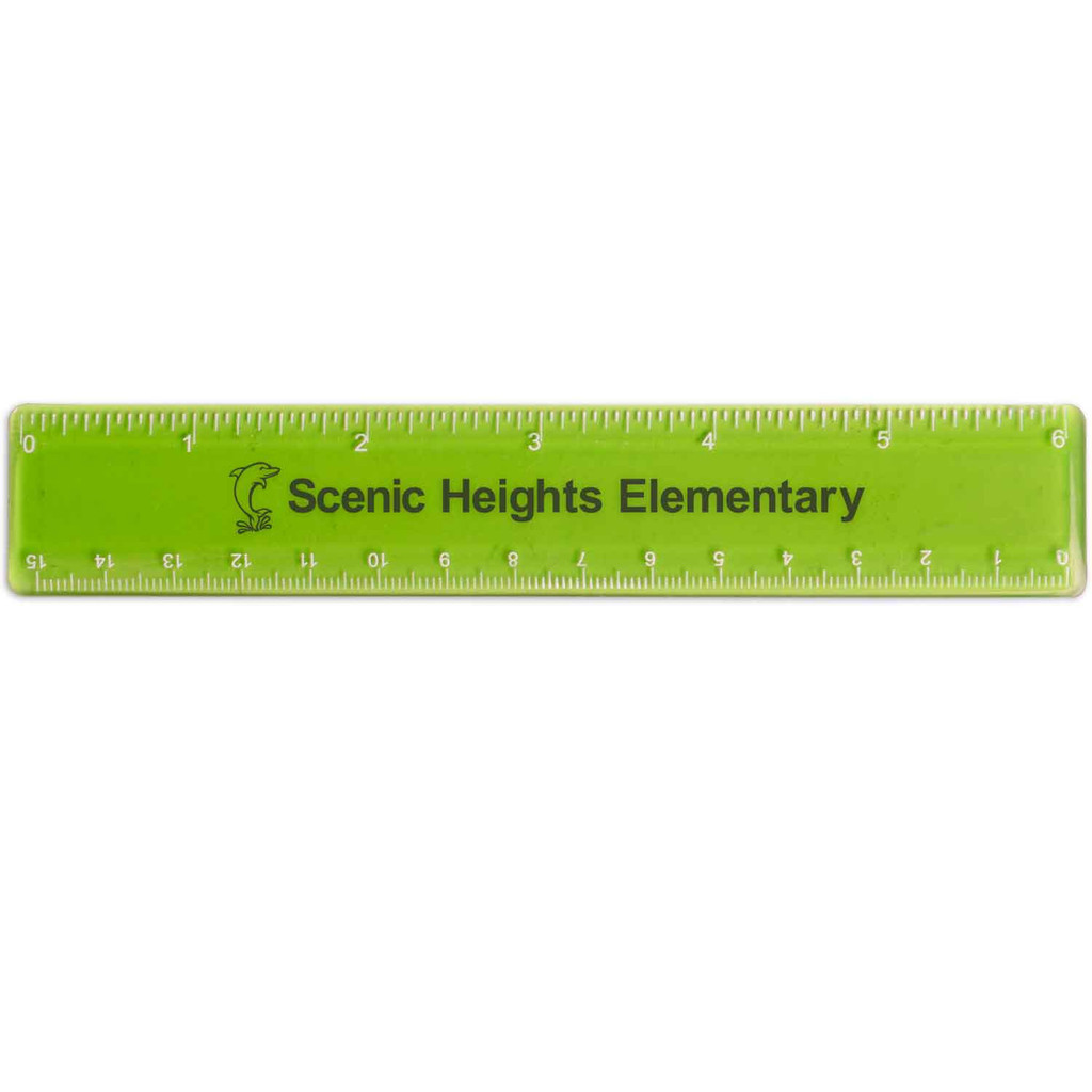 6" Plastic Ruler - HPG Brands