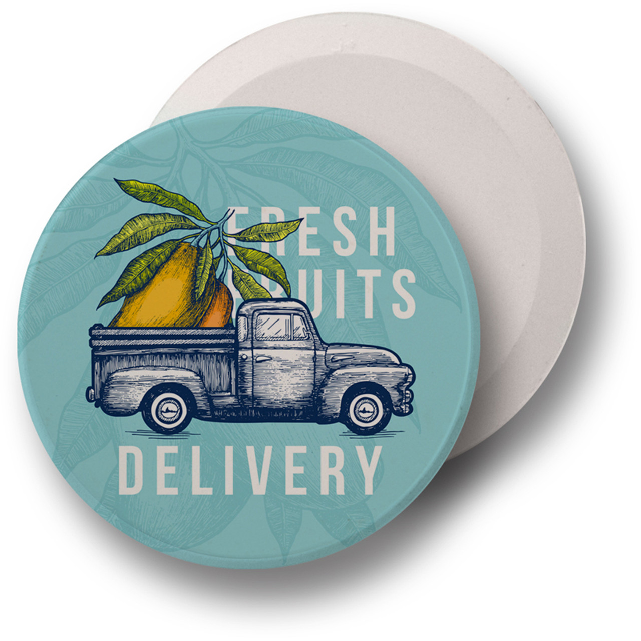 Sublimated Recycled Rubber Car Coaster - HPG Brands