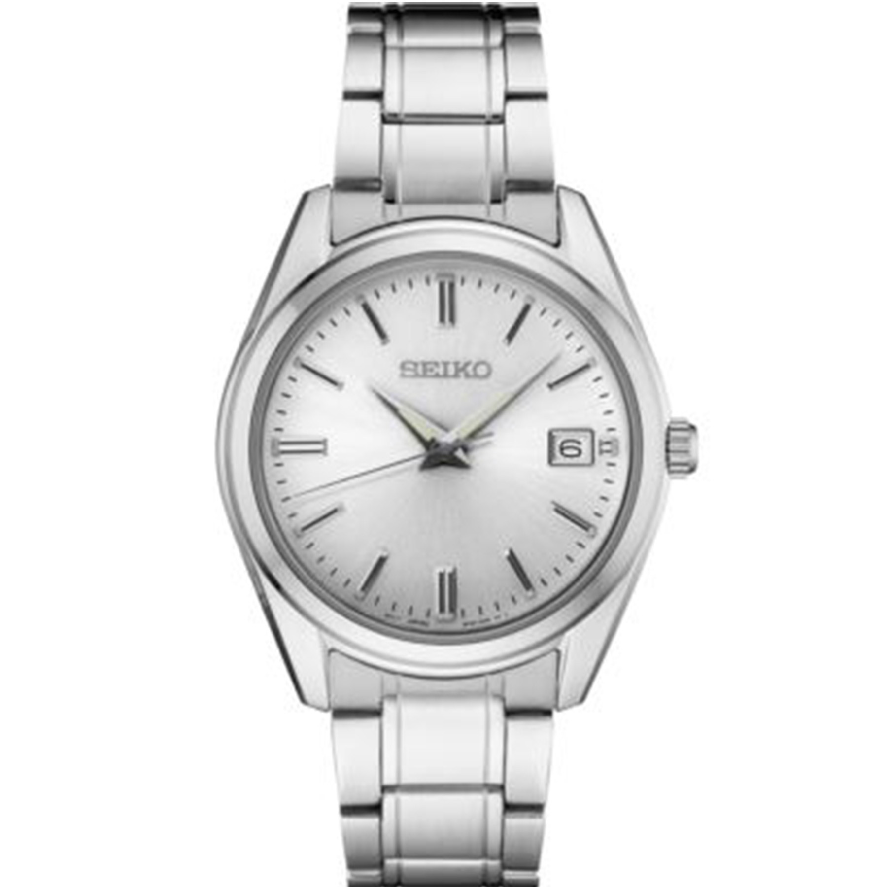 Seiko SUR309 Men's Essentials Watch: Silver Blue - HPG Brands