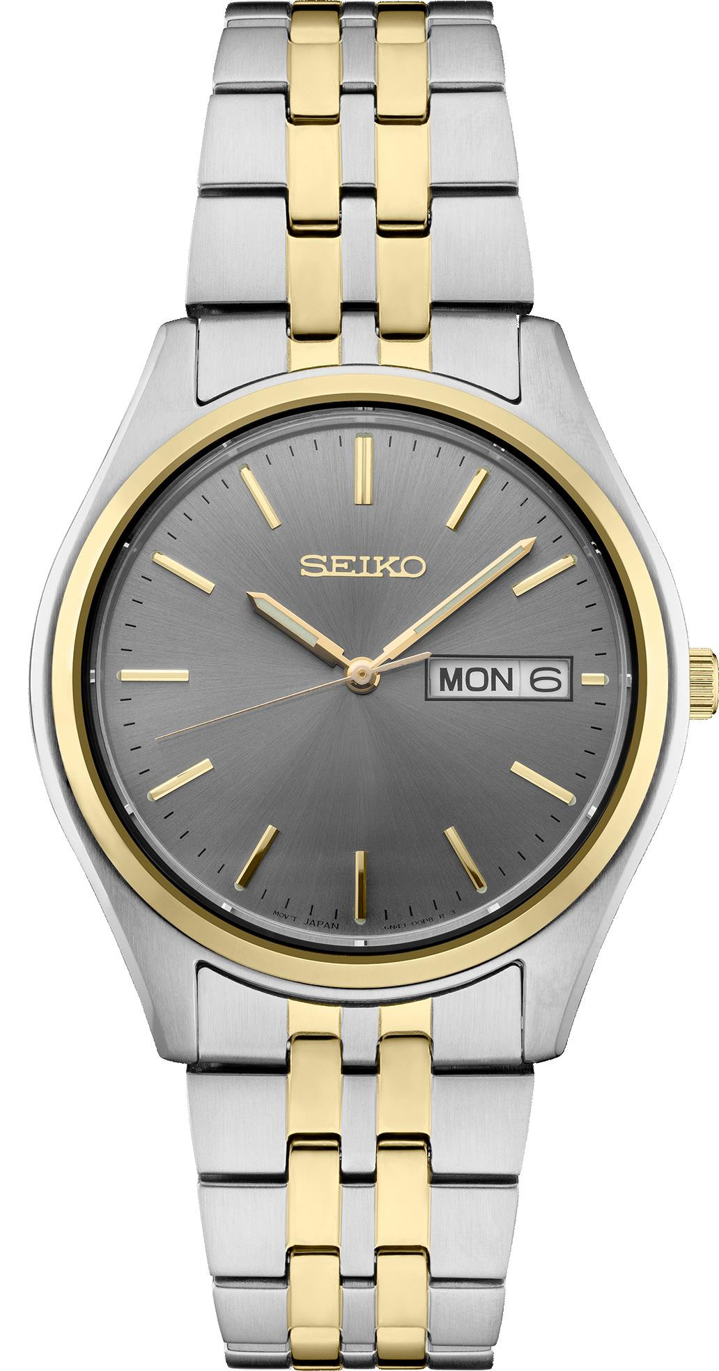 Seiko SUR356 Men's Watch w/Charcoal Round Dial - HPG Brands