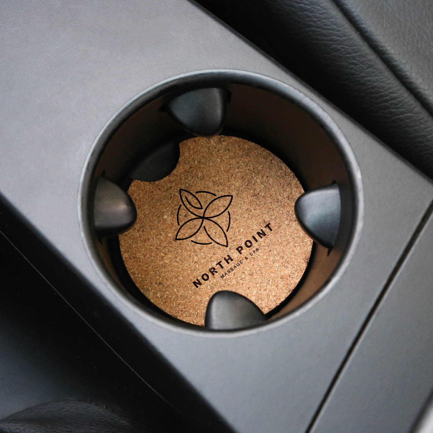 Sublimated Recycled Rubber Car Coaster - HPG Brands