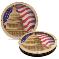 Layered Wood Coaster - HPG - Promotional Products Supplier