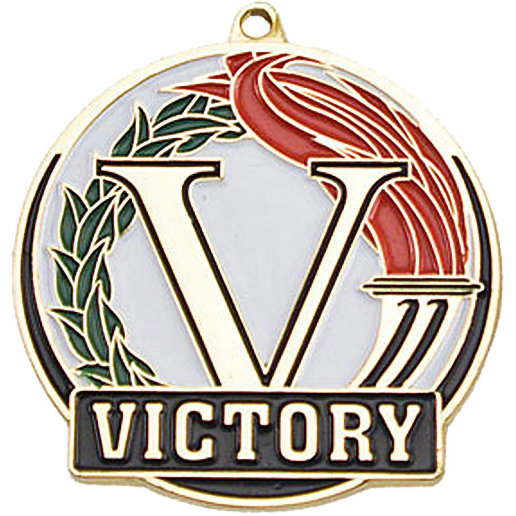 Stock Gold Enamel Sports Medals: Victory - HPG Brands