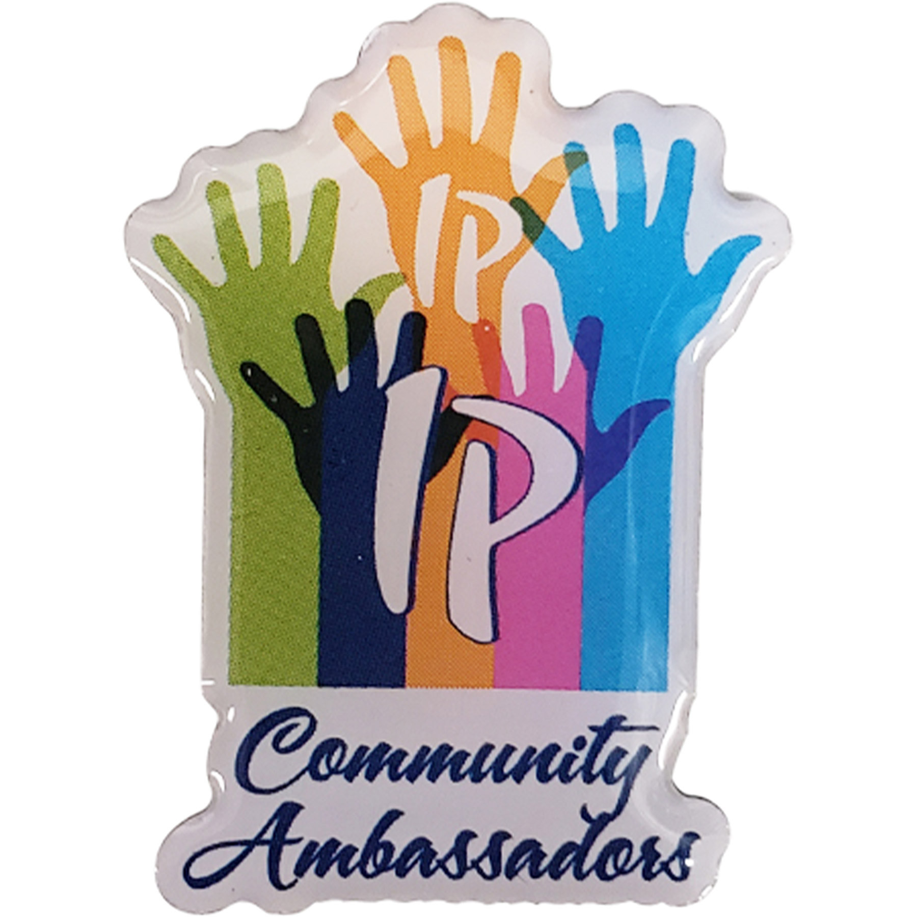 Offset & Screen Printed Lapel Pins: 1 1/2" W X 1 1/2" H - HPG Brands