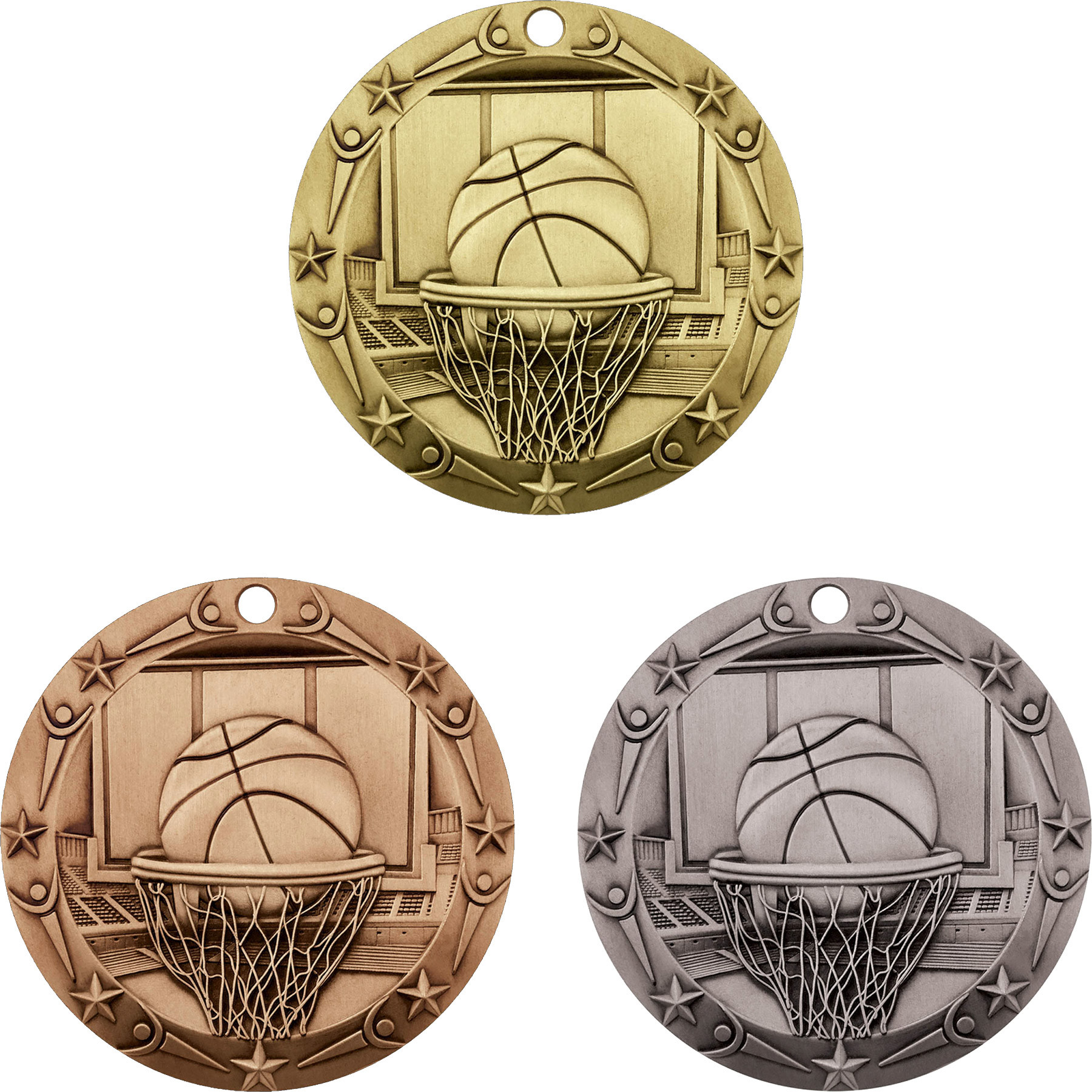Stock World Class Sports & Academic Medals: Basketball - HPG Brands