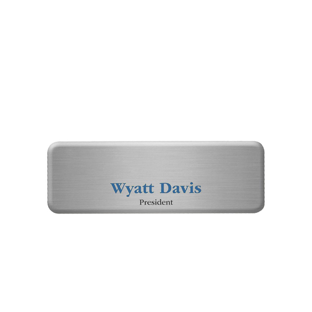 Aspen Name Badge (Custom sized between 0 and 3 sq. in.) - HPG Brands
