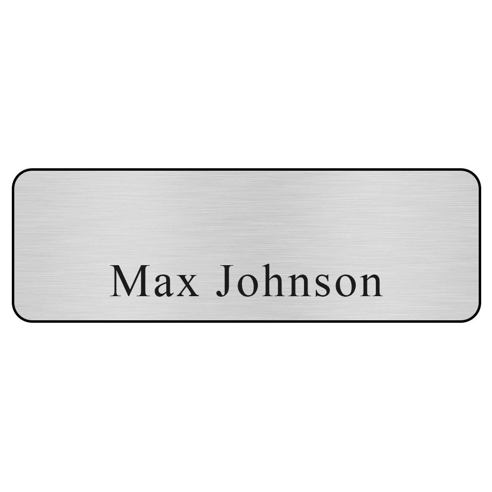 Hollywood Plastic Name Badge (Standard Size 1" x 3") - HPG Brands