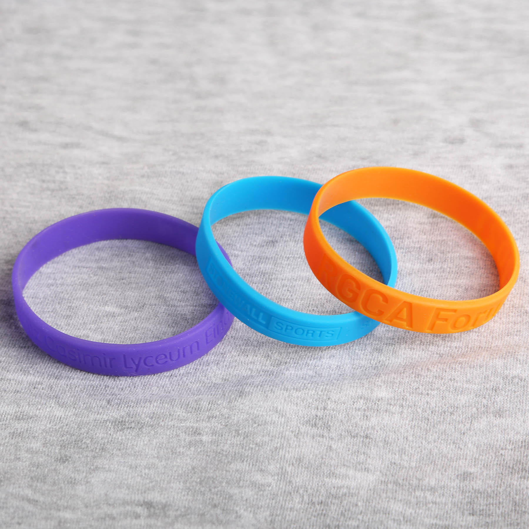 Debossed Silicone Bracelets: 12Mm - HPG Brands