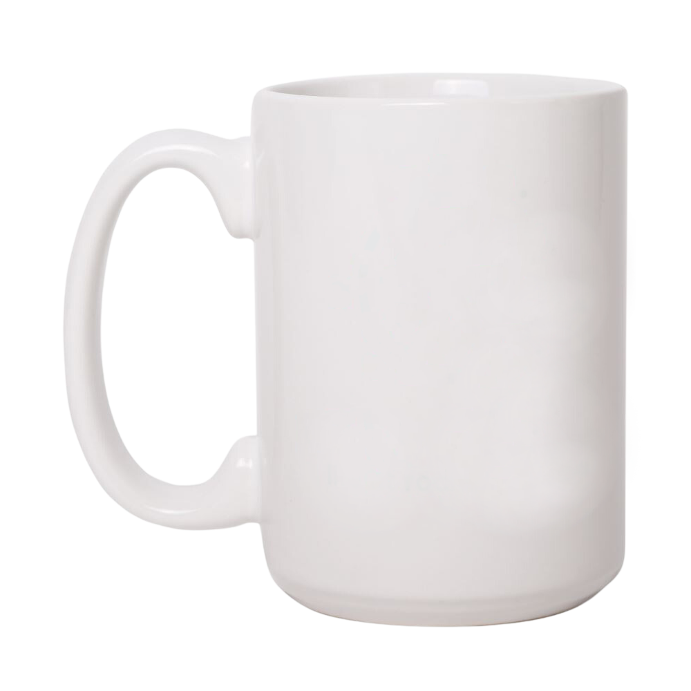 15oz White Ceramic Mug - HPG Brands