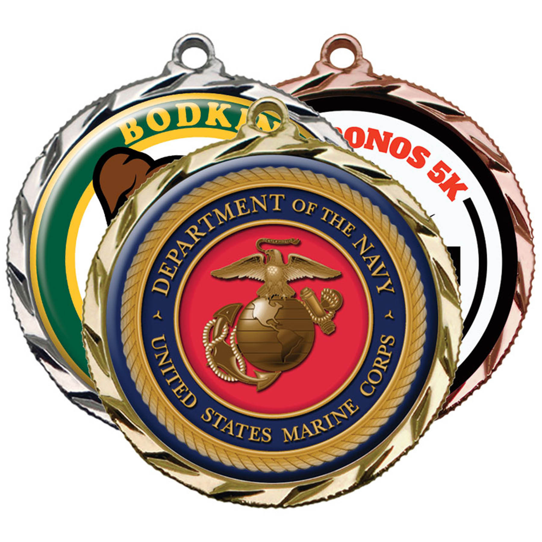 Digistock Medals: Raised Dart Patterned Border With 2" Dia Insert - HPG ...