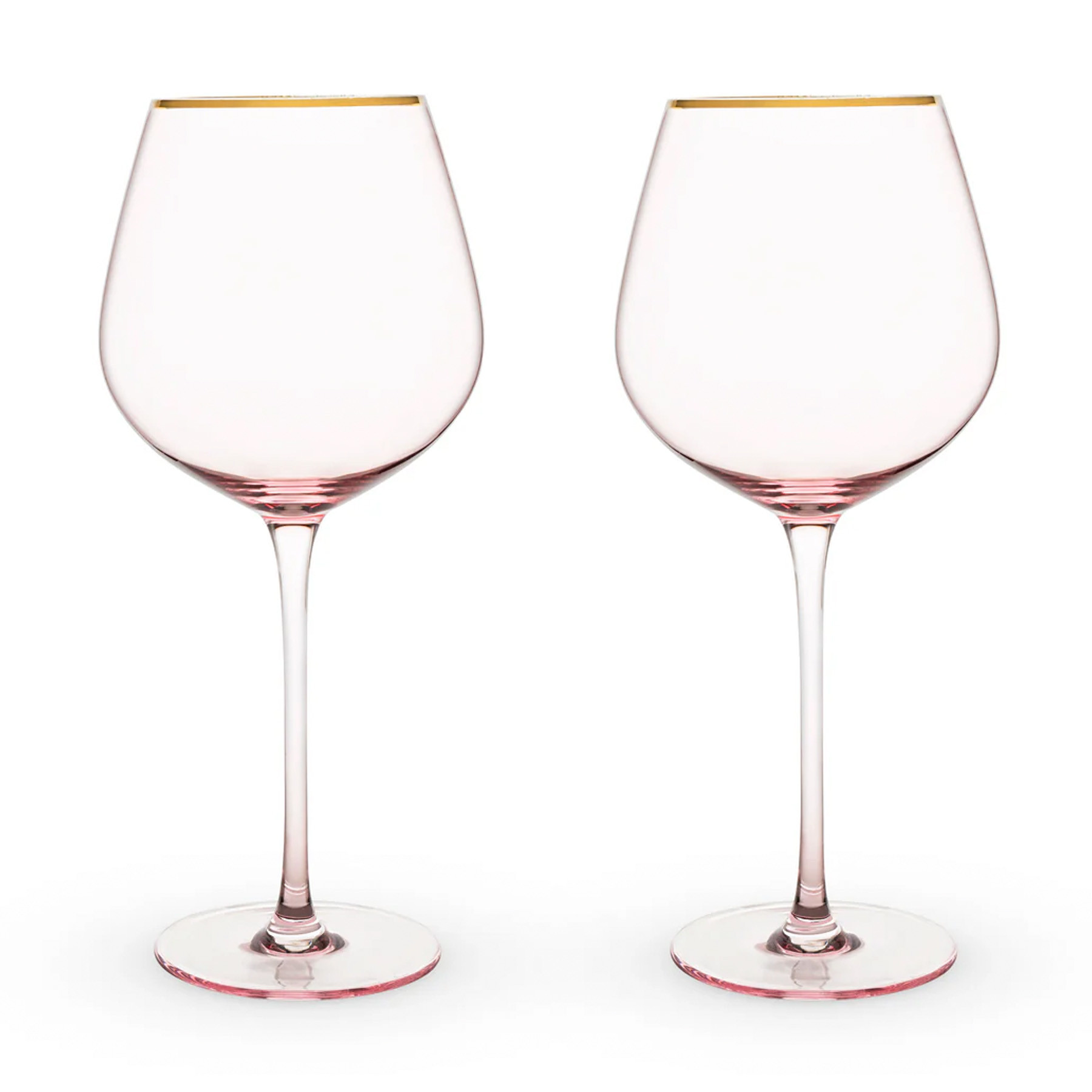 Twine Rose Crystal Red Wine Glass Set - HPG Brands