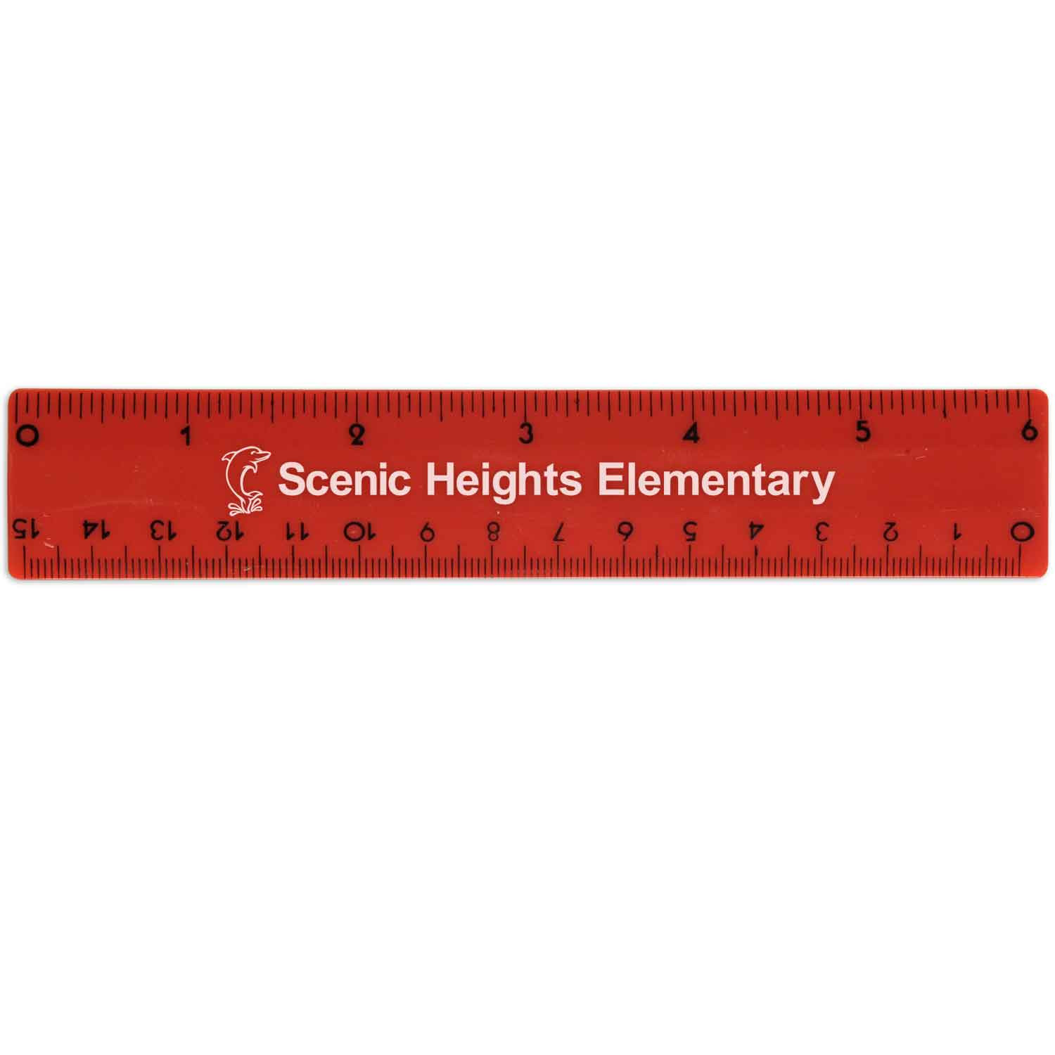 6" Plastic Ruler - HPG Brands