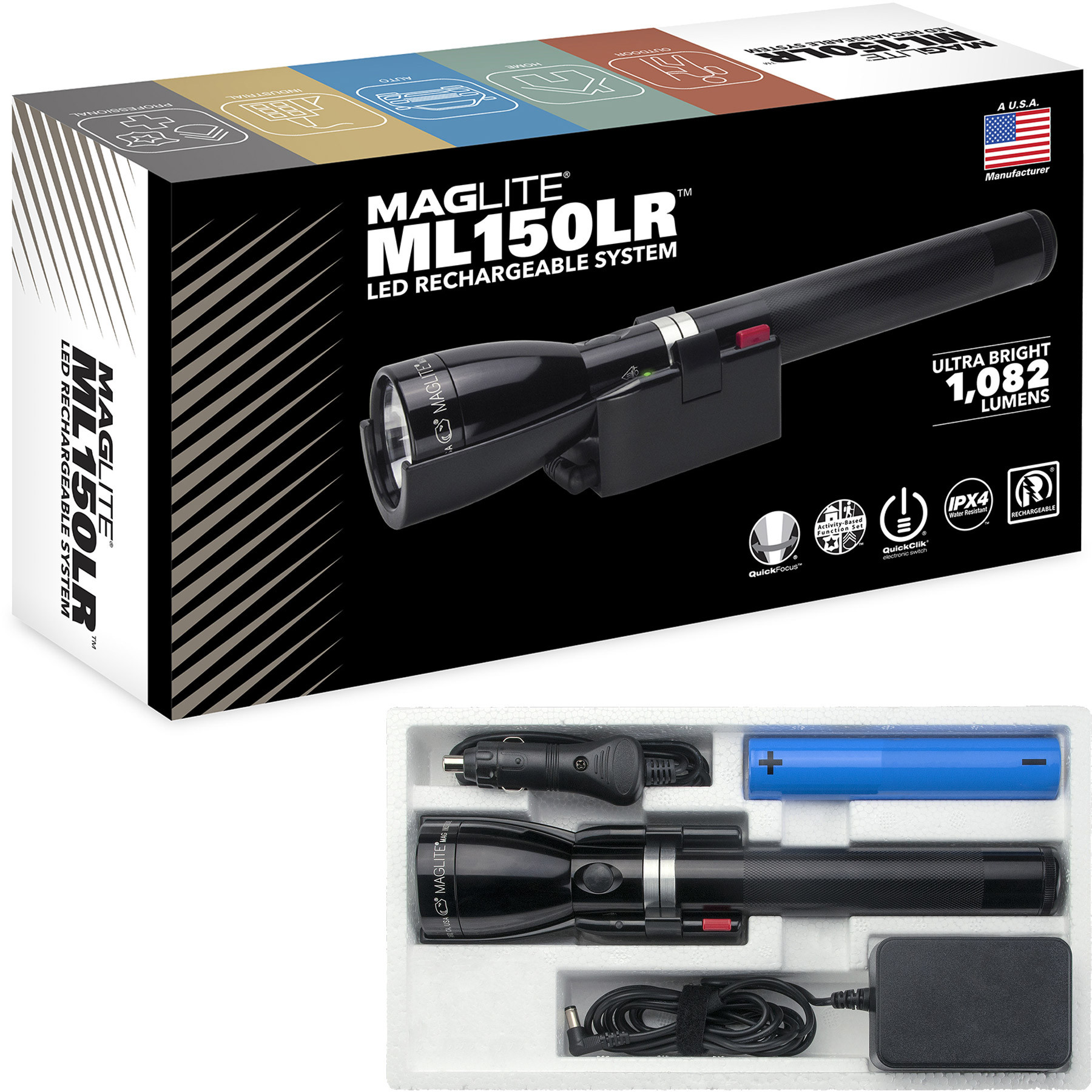 3AAA Tactical Aluminum Flashlight with Cree® LEDs - HPG Brands