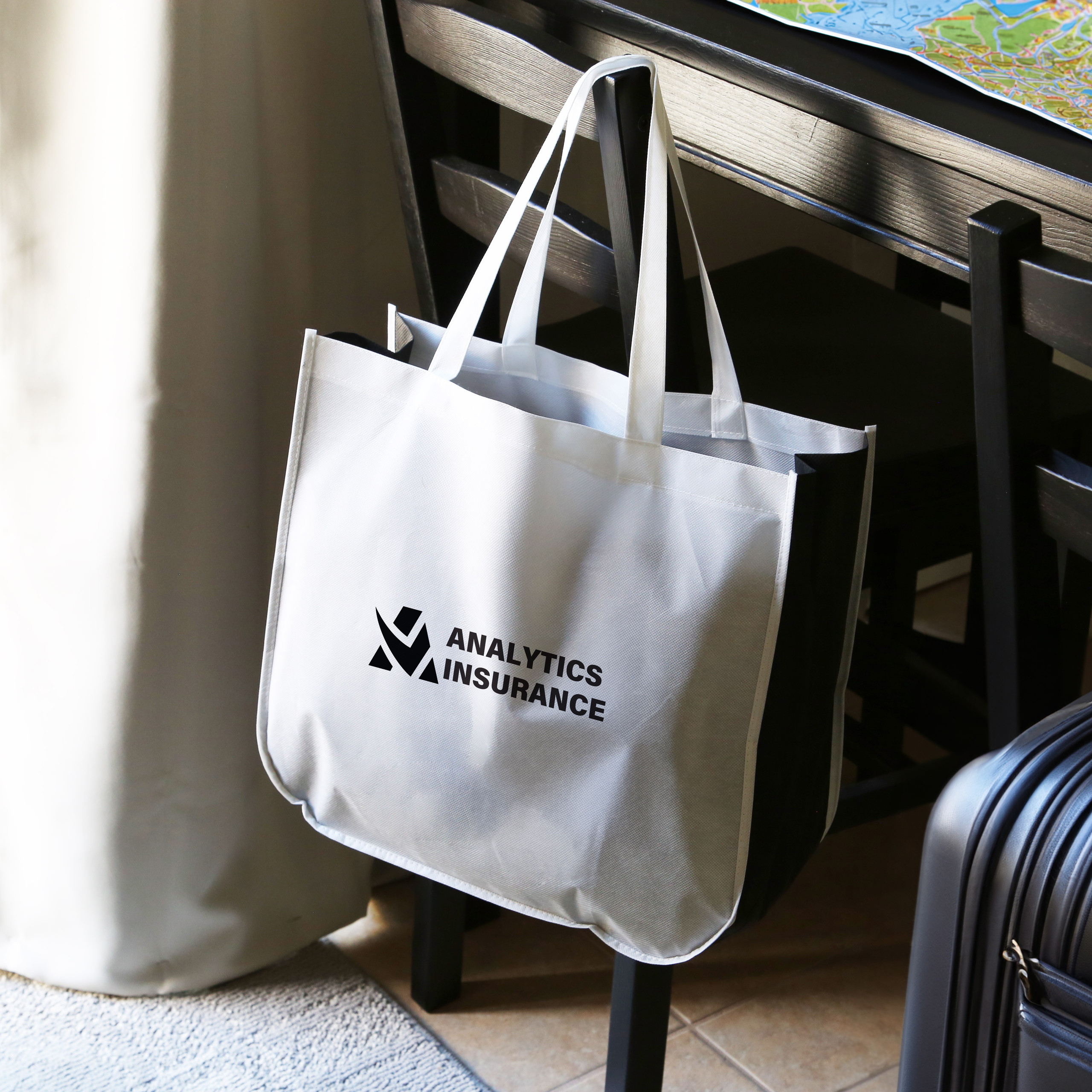 Extra Large Laminated Shopping Tote Bag - HPG Brands
