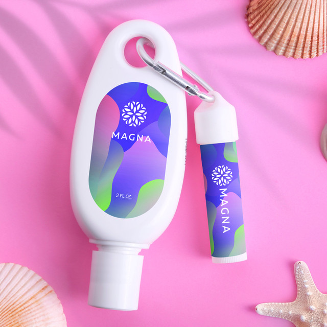 Sunscreen & Lip Moisturizer Carabiner Kit - HPG Brands